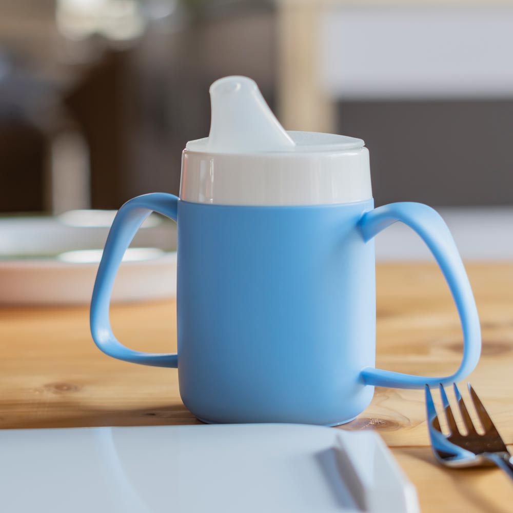 ORNAMIN Two Handled Mug with Internal Cone and with Spouted Lid, small ...