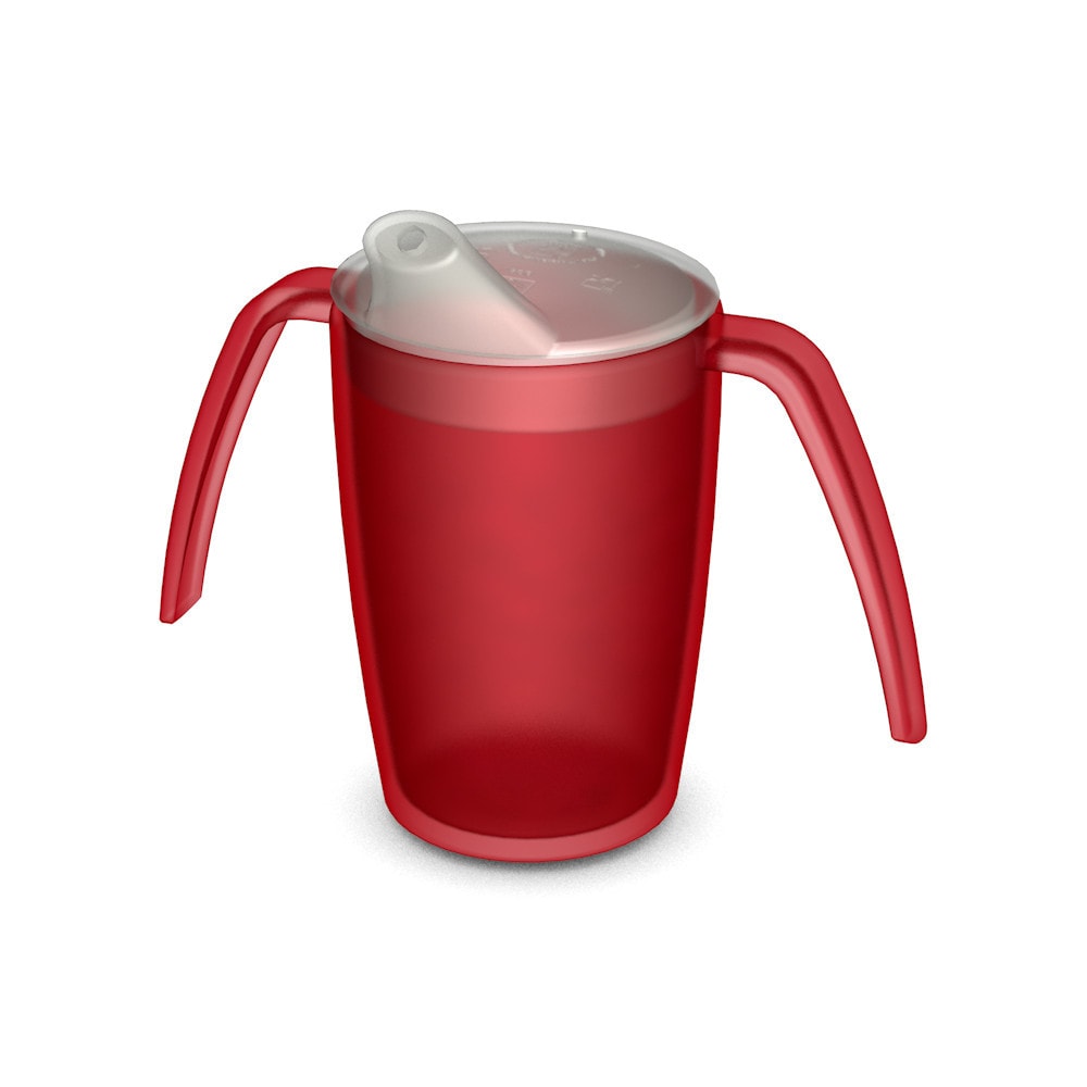 ORNAMIN Two Handled Mug with Spouted Lid