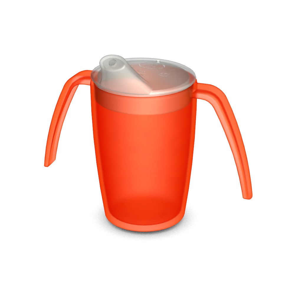 ORNAMIN Two Handled Mug with Spouted Lid